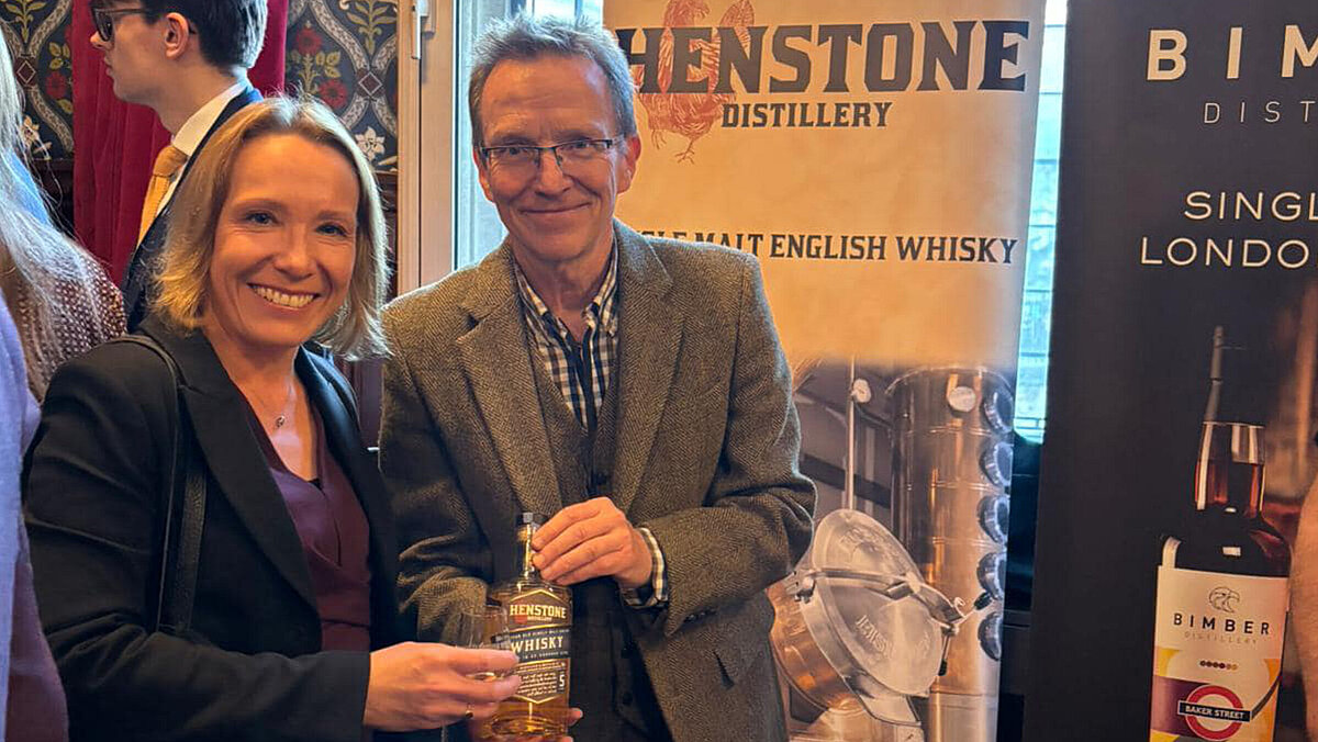 Helen celebrates English Whisky Day with Oswestry distillery - North ...