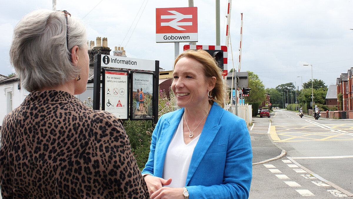 Helen delighted as Rail Minister commits to completing Oswestry rail ...