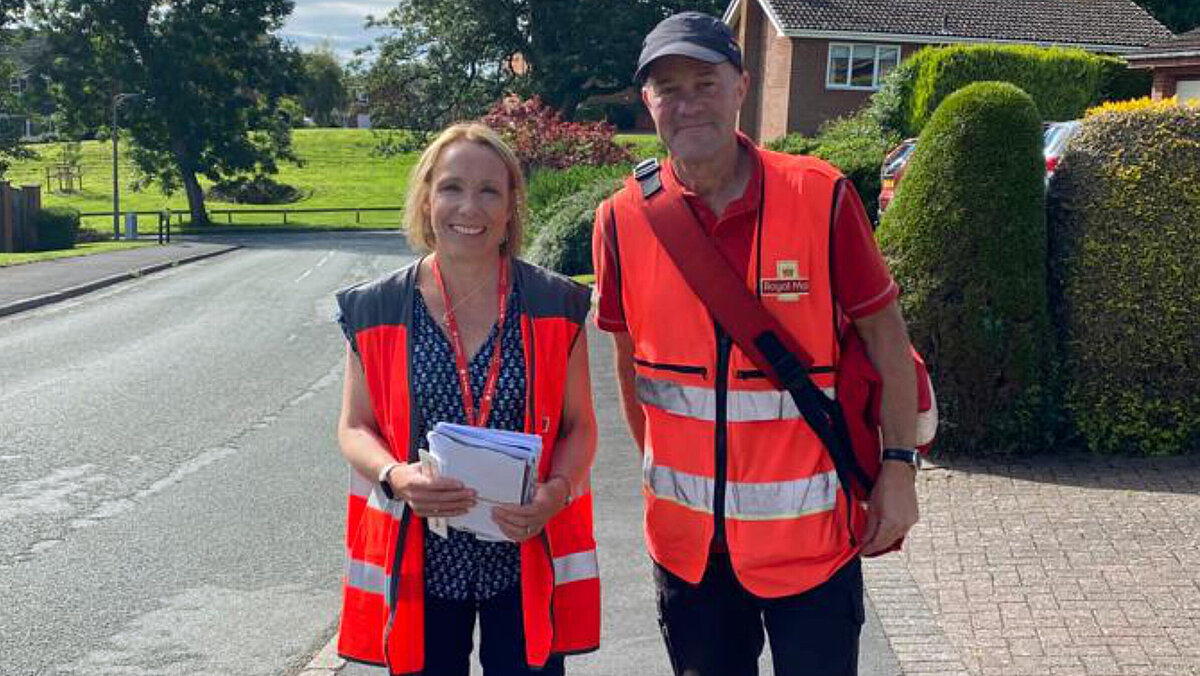 Helen joins postie for Oswestry delivery round - North Shropshire ...