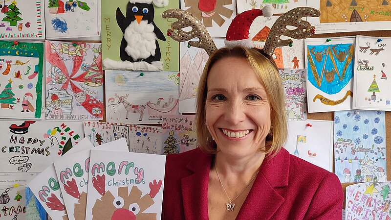 Helen praises Christmas card creativity as competition winner revealed ...